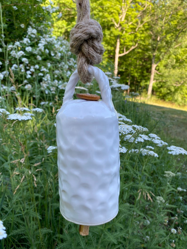 Ceramic Bell, Pottery Bell, White Bell, Christmas Bell. Fine Art ...