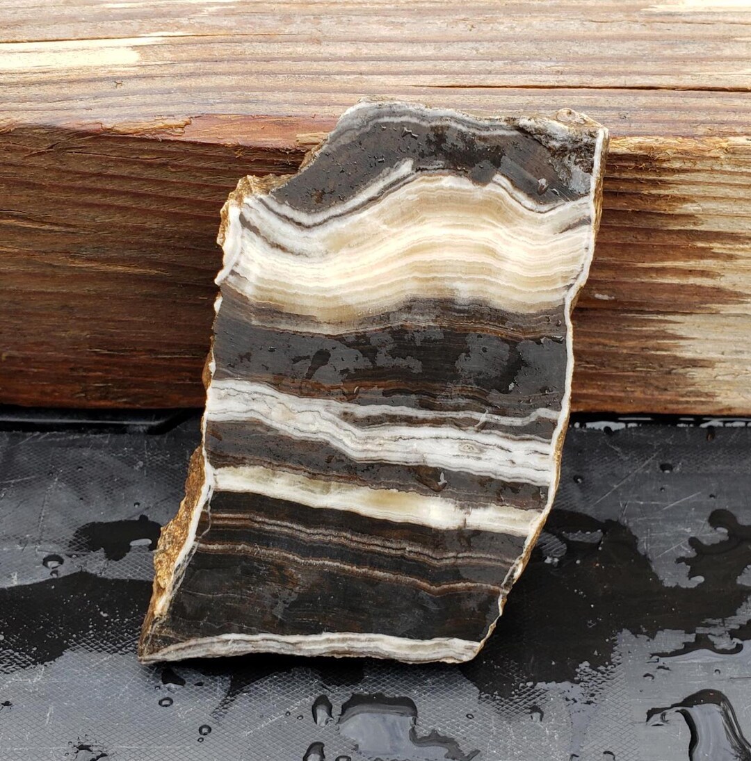 248g Black and White Chocolate Vanilla Onyx Slab - Etsy