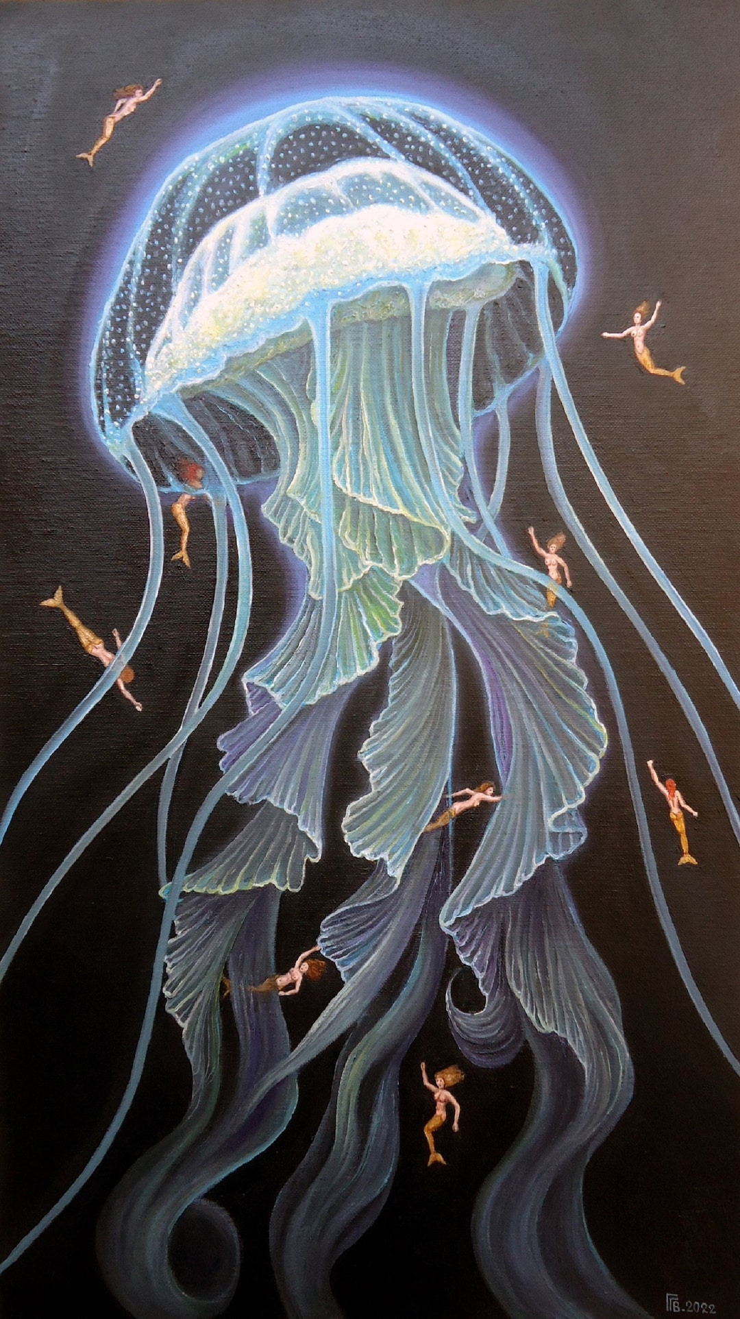 FLUORESCENT - Original Oil Painting by Grigor Velev - Etsy