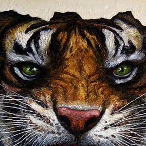 HOWLING TIGER Original Oil Painting by Grigor Velev - Etsy