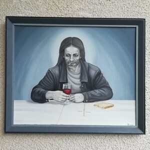 MODERN CHRIST Original Oil Painting by Grigor Velev - Etsy