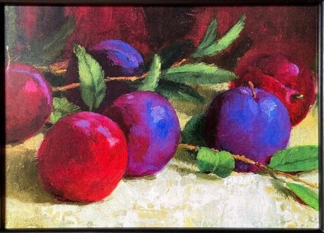 Picture 115 Plums Still Life Personalized Gift - Etsy
