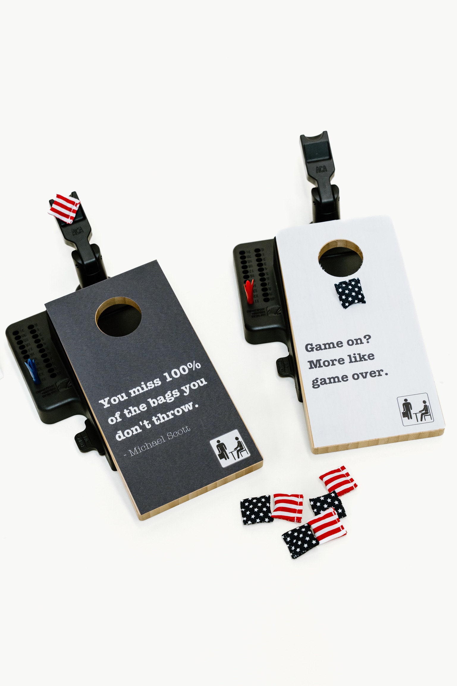 Double Chuck Desktop Cornhole office YOU MISS Shots - Etsy