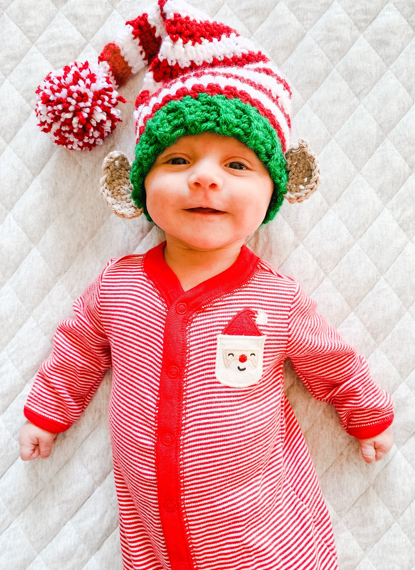 Baby/toddler Elf Hat With Ears - Etsy
