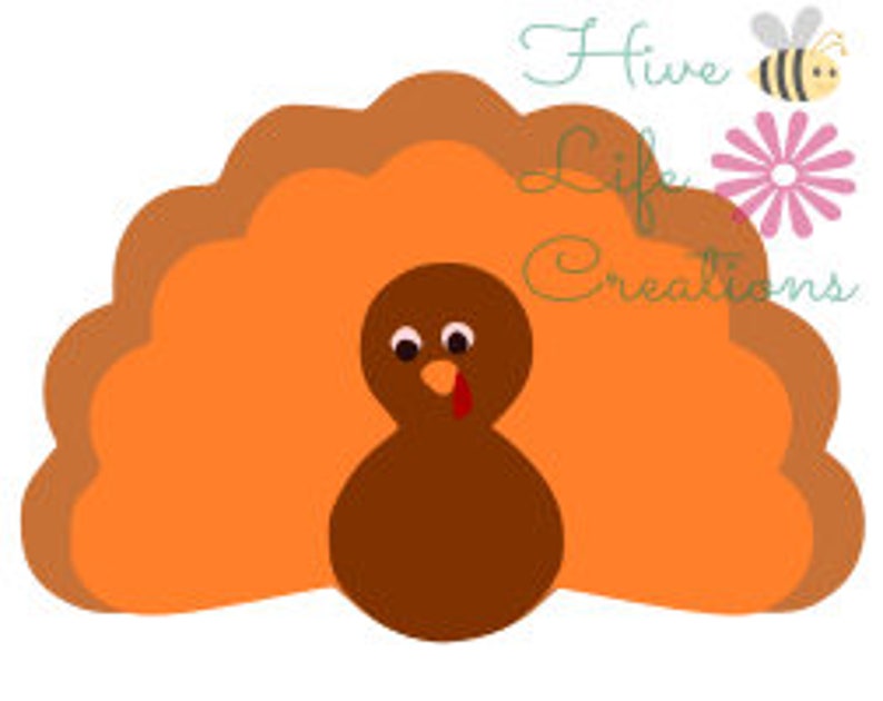 Turkey Svg Thanksgiving Turkey Instant Download Autumn Svg Etsy