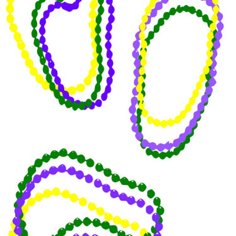 Mardi Gras Beads - Etsy