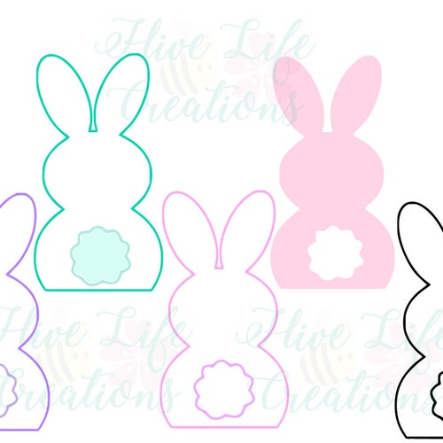 Easter SVG Easter Bunny Silhouette SVG Bunny Svg Cut File - Etsy