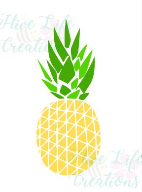 Descarga inmediata de piña piñas SVG archivo frutas de bienvenida ...