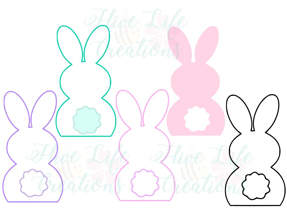 Easter Bunny Digital Download Cricut Silhouette Download - Etsy