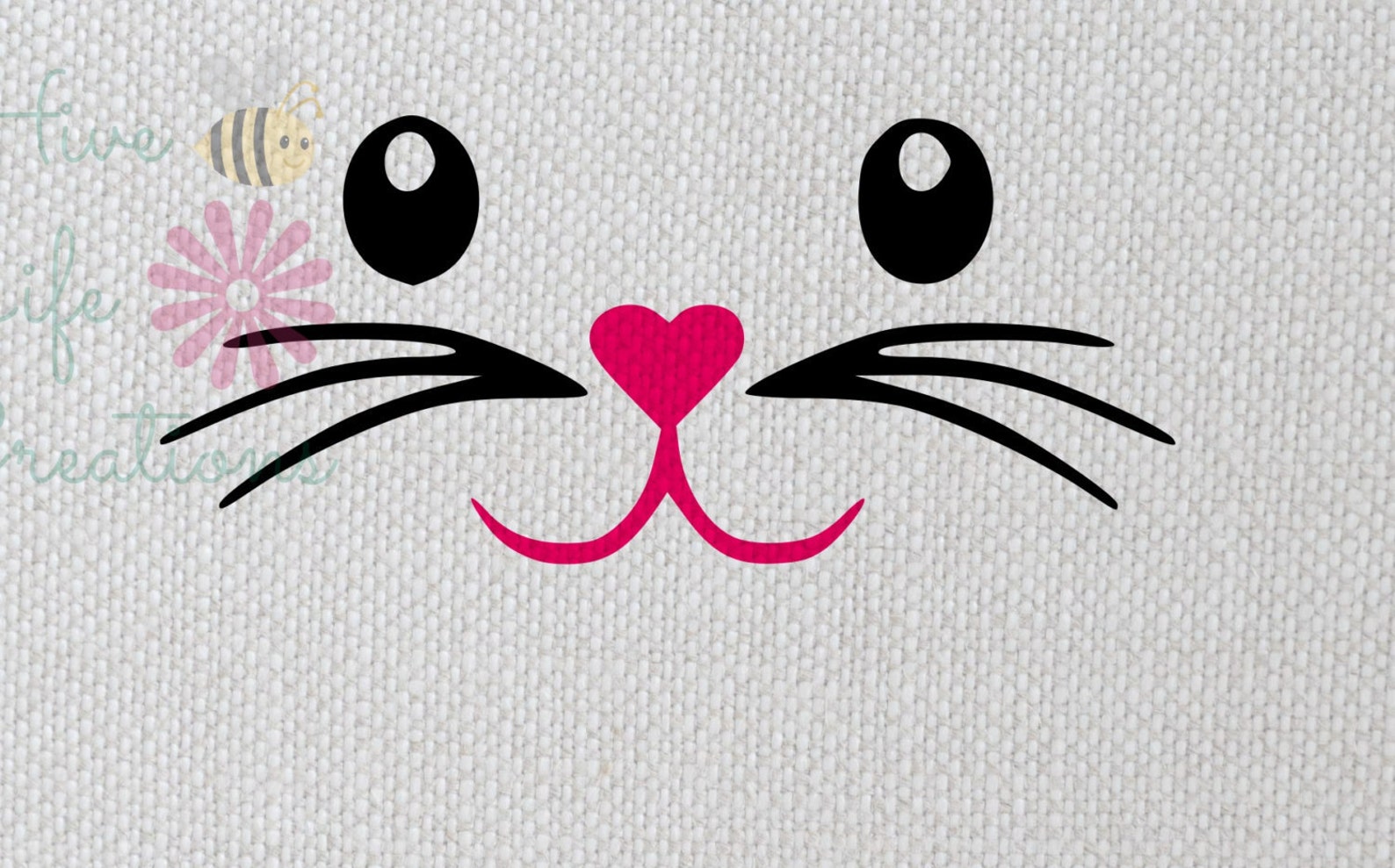 Easter Bunny Face Digital Download * Cricut Silhouette Download * DXF ...