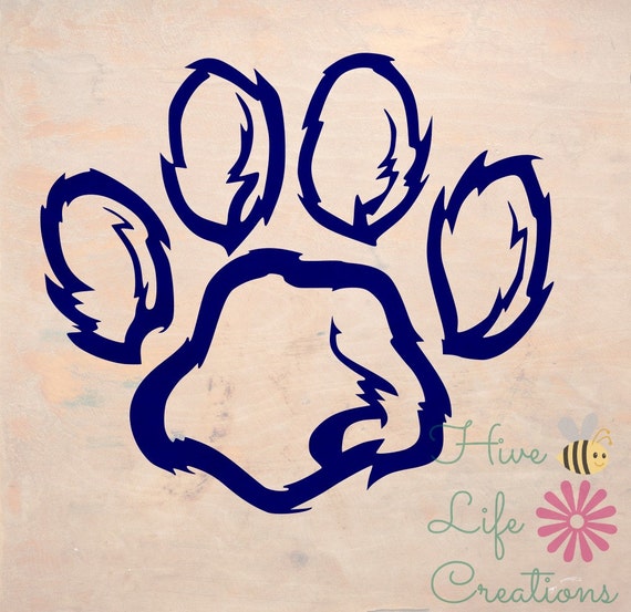 Paw Print SVG Digital Download Paw Print SVG Panther Tiger - Etsy