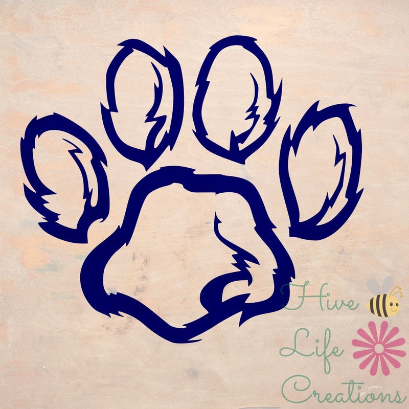 Tiger Paw Svg - Etsy