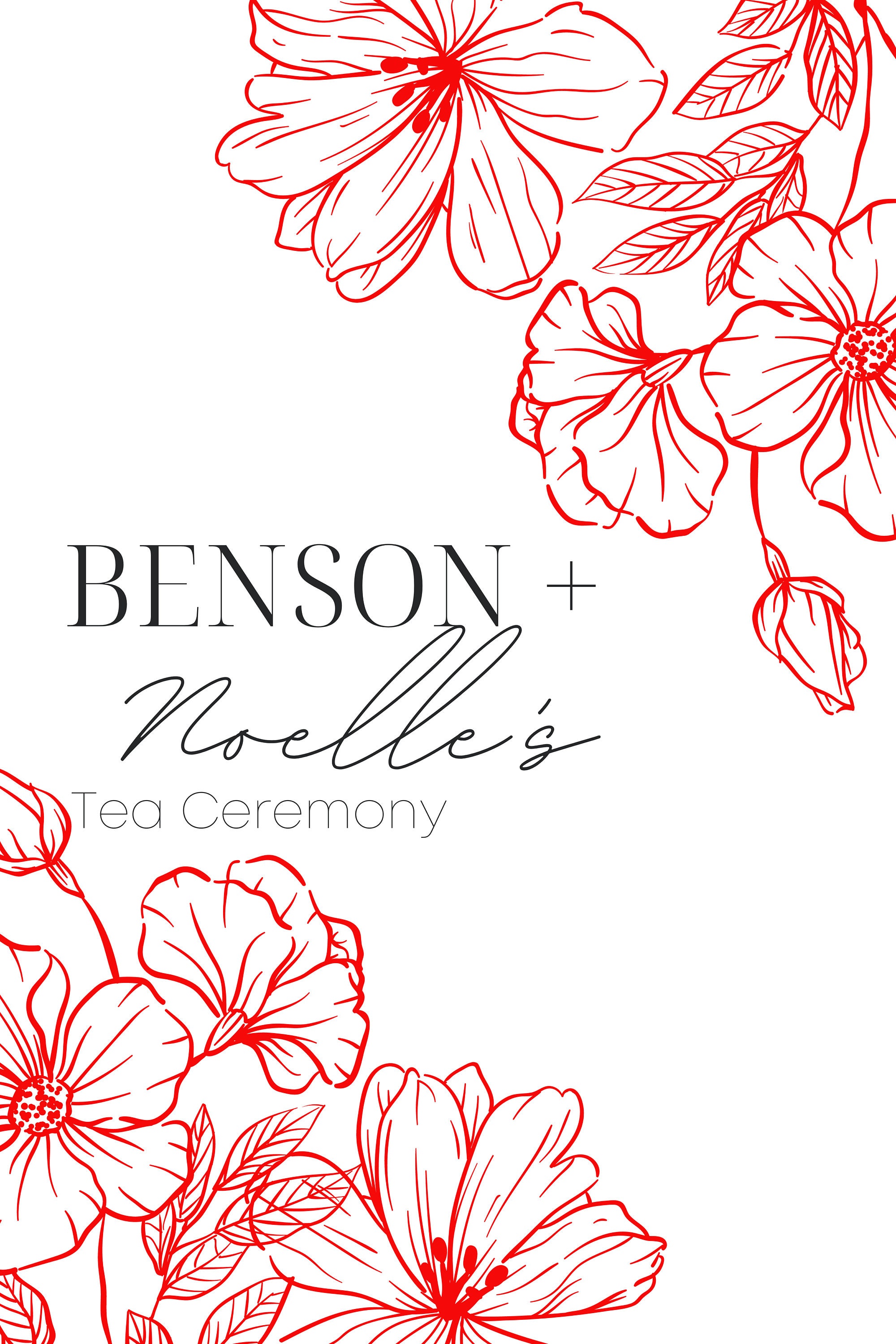 Elegant Chinese Tea Ceremony Wedding Sign and Explanation - Etsy