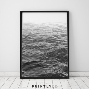 Fading Ocean Black Dark Water Coastal Sea Beach - Etsy