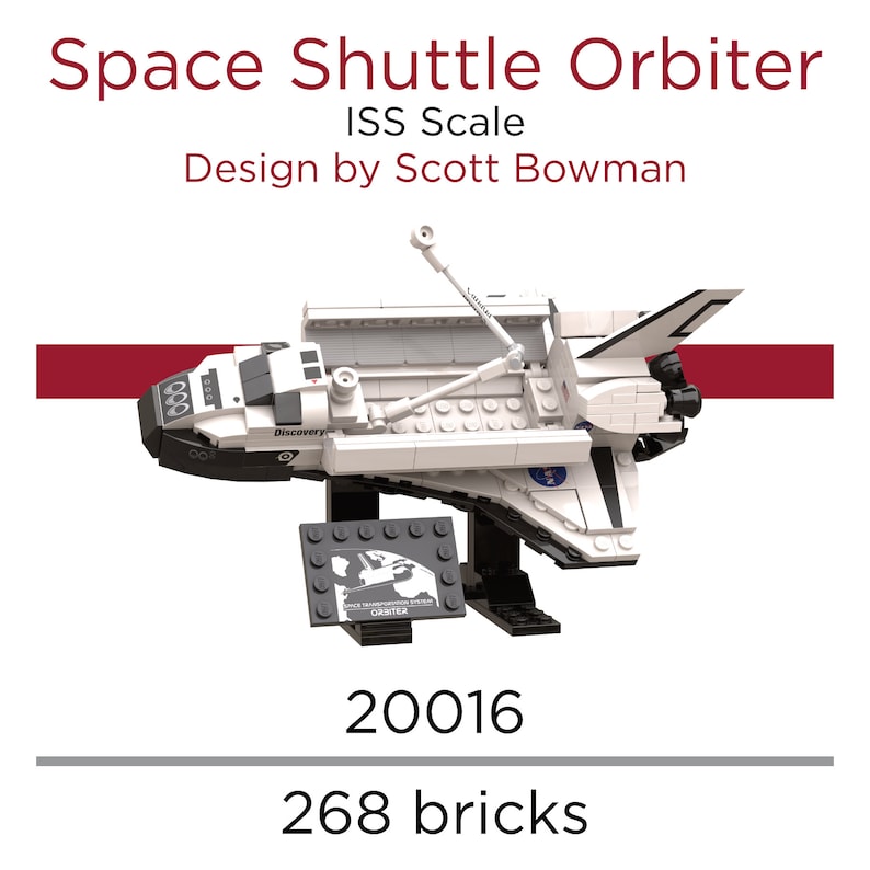 Space Shuttle Orbiter Brick Building Kit - Etsy