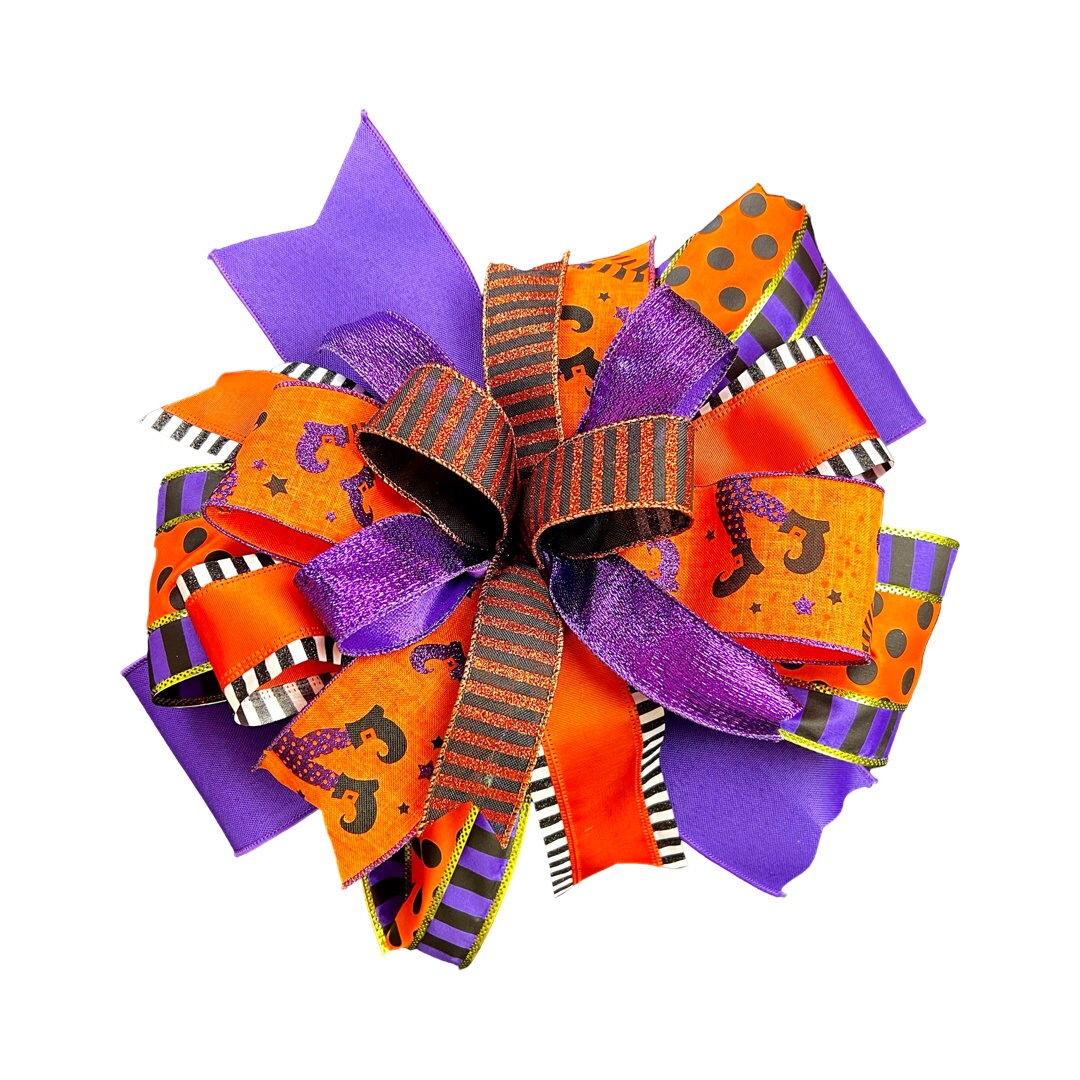 Halloween Witch Bow, Witch Decor, Halloween Lantern Embellishment ...