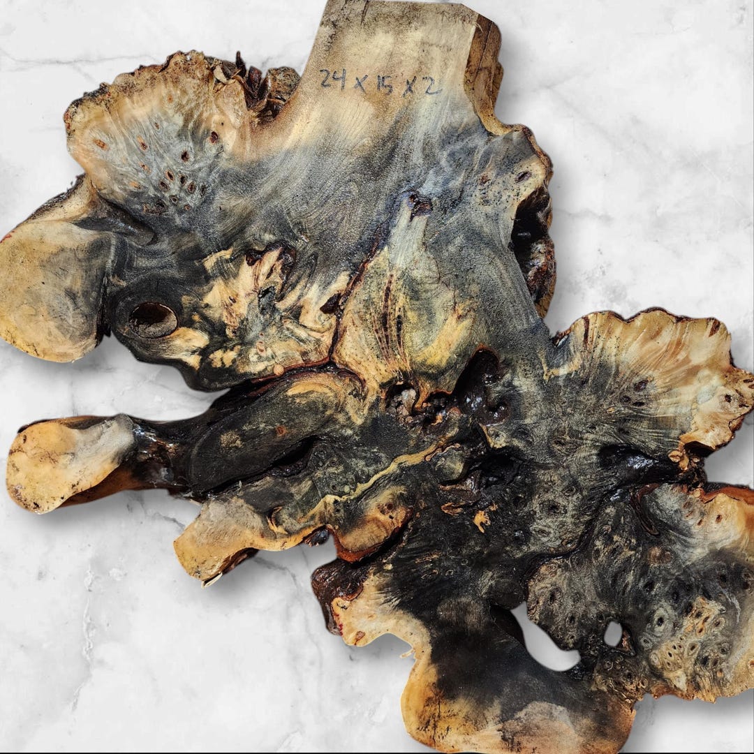 California Buckeye Burl Slab/charcuterie Board/clock Slab/bar Table ...