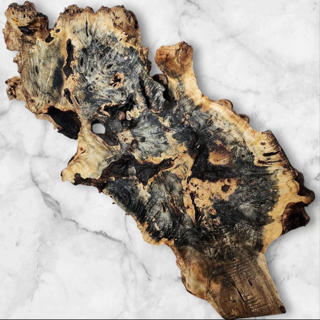 California Buckeye Burl Slab/accent Table/resin Table/epoxy Table ...