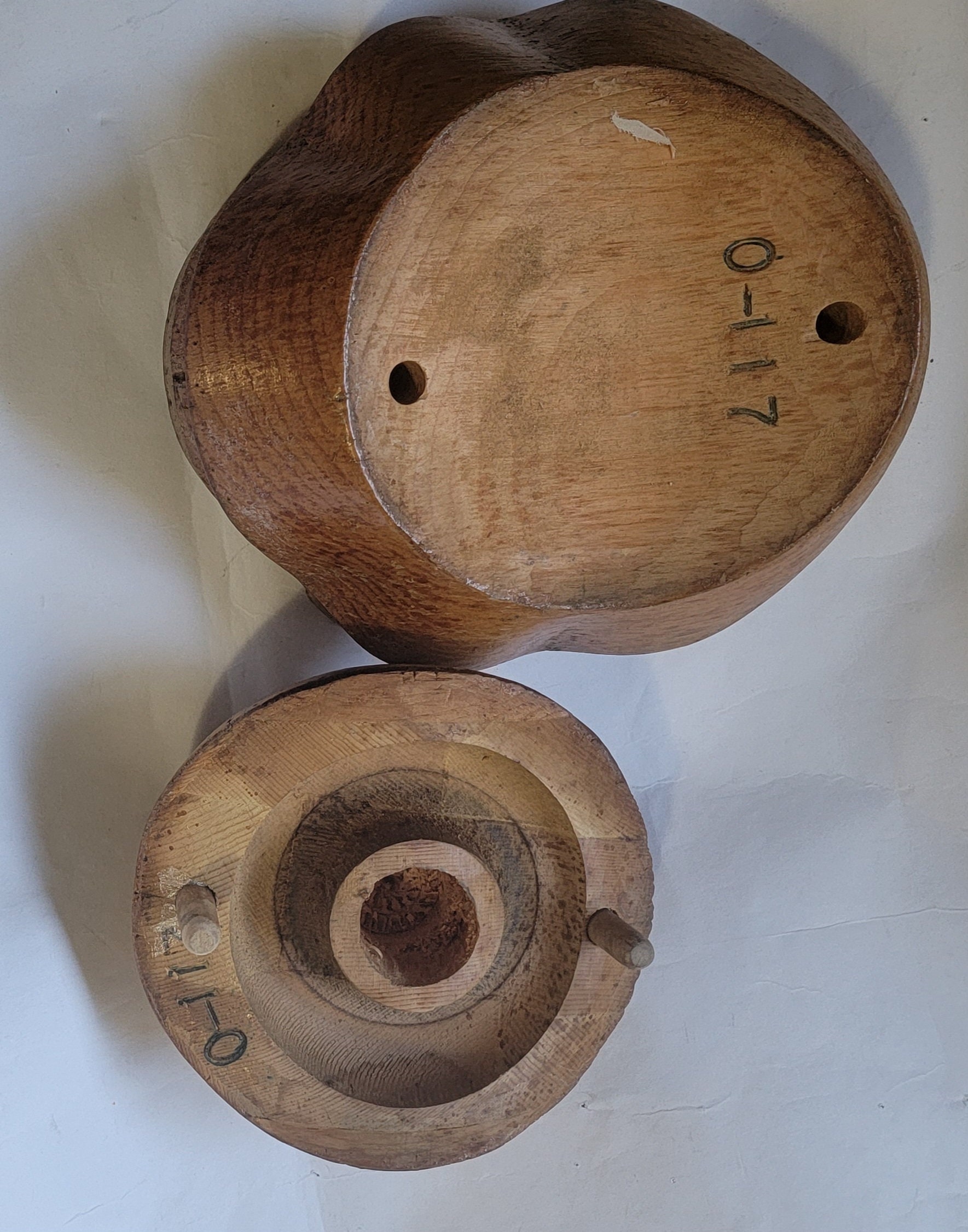 Antique Wooden Hat Block Hat Form Millinery Puzzle Block Industrial Steampunk Decor Hat Block ...