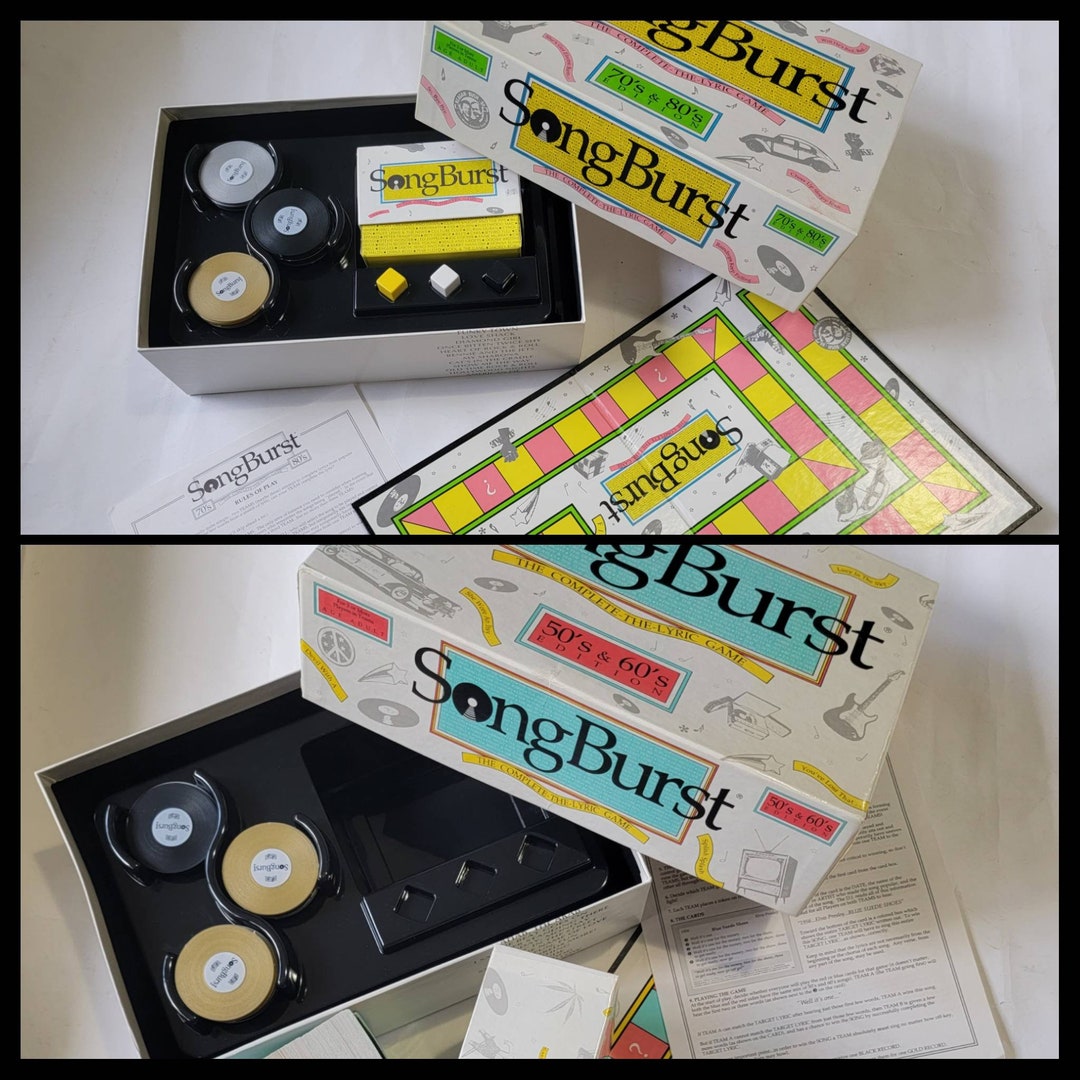 Songburst 50's and 60's & 70's and 80's Complete the Song Lyric Card ...