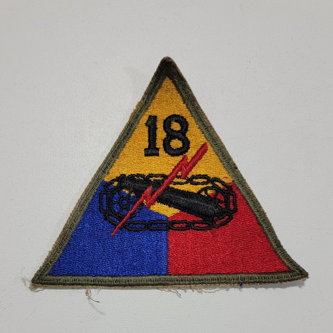 Vtg World War 2 U S Army 18th Armored Division Patch Uniform - Etsy