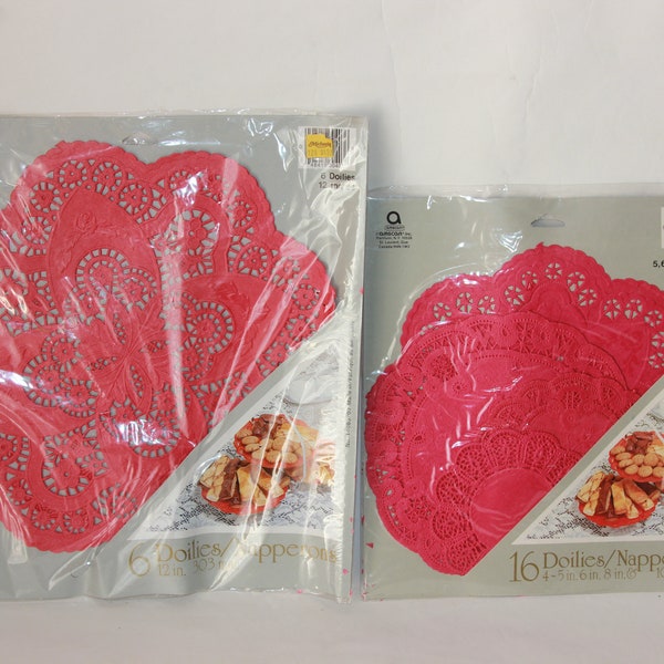 Red Paper Doilies - Etsy