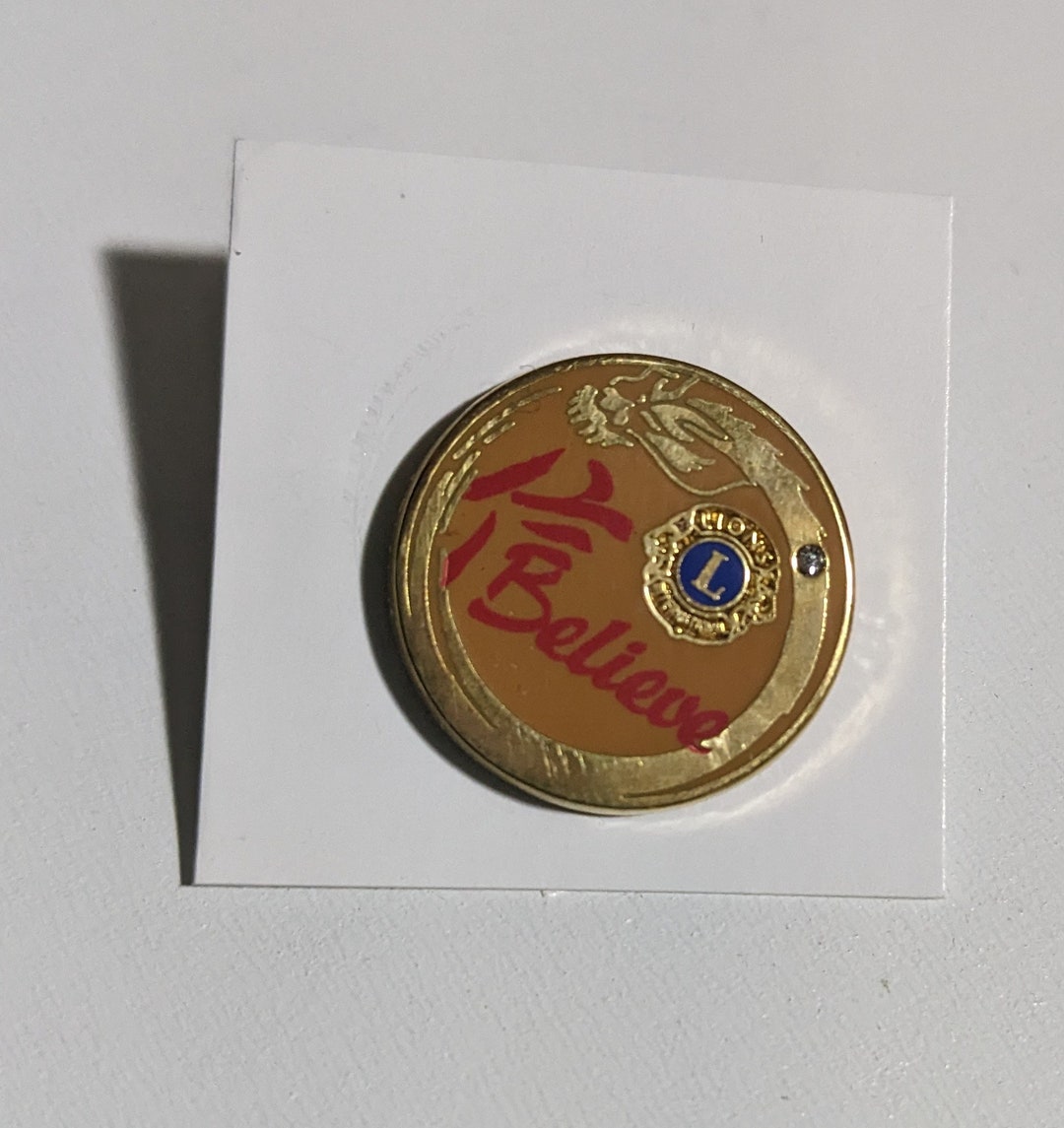 Vtg Lions Club International Pin I Believe Pin Suit Shirt Hat Tac Pin ...