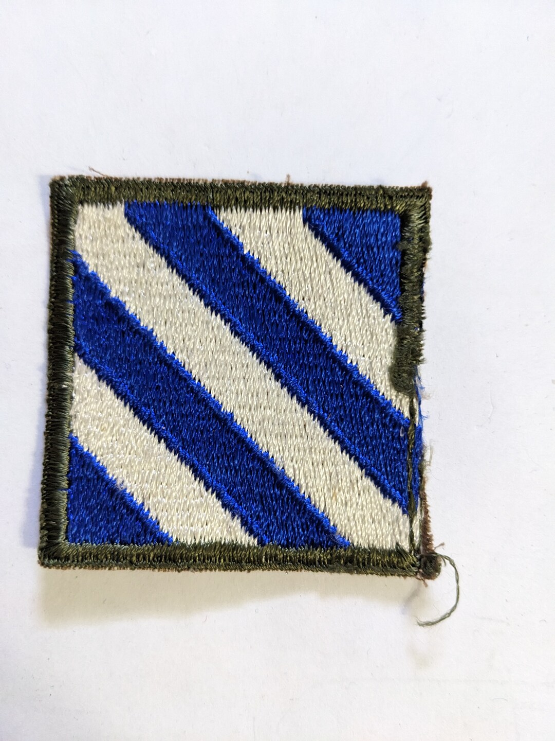 WW2 3rd Infantry Division Army Patch Blue White Stripes Military ...