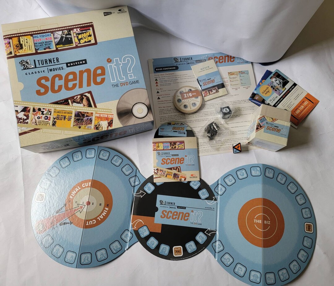 Scene It Turner Classic Movies DVD Board Game TV TCM Screenlife 2004 ...