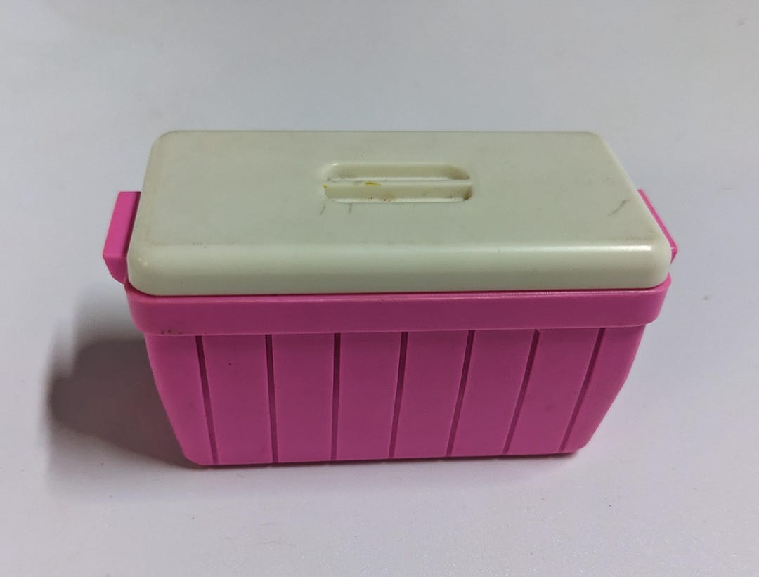 Vtg 90s Barbie Doll Cooler Picnic Camping Cooler Barbie Doll Hot Pink ...