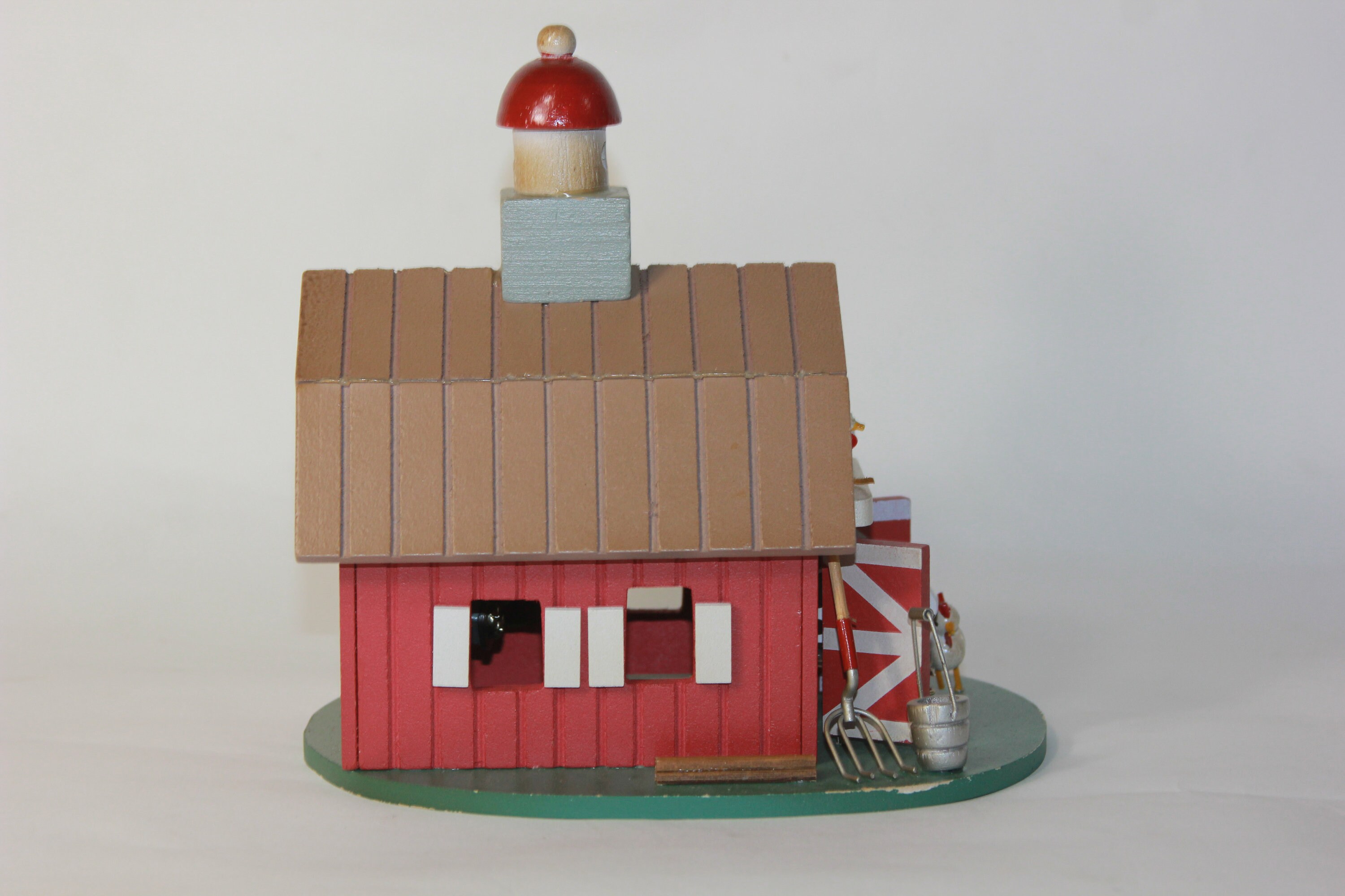 Vtg Midwest Wood Music Box Barn With Animals Red Barn Music - Etsy