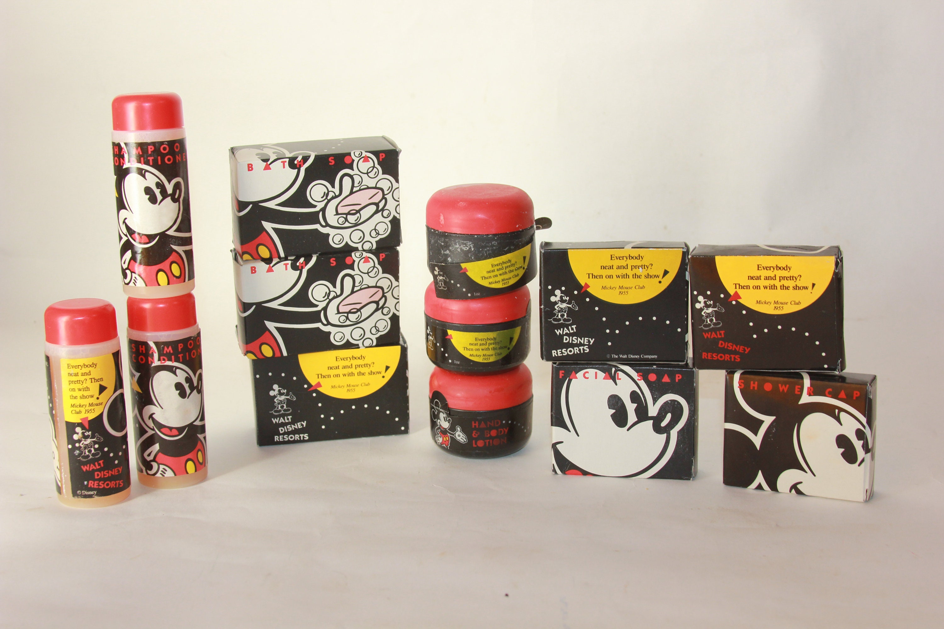 Lot Vtg Walt Disney Resorts Mickey Mouse Club 1955 Soap Cap Shampoo ...