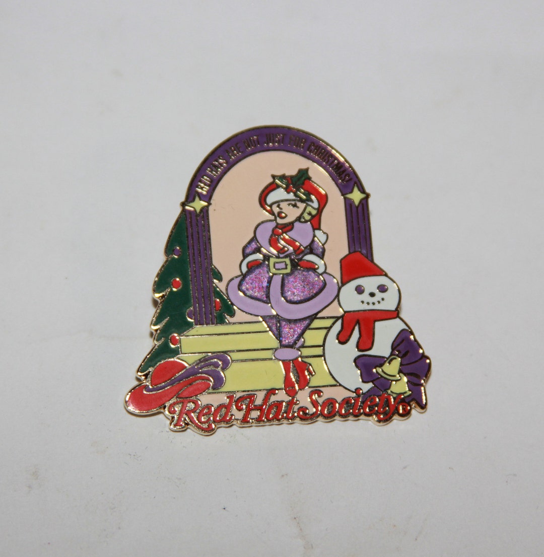 RED HAT SOCIETY Collectible Lapel Pin Red Hats Are Not Just for ...