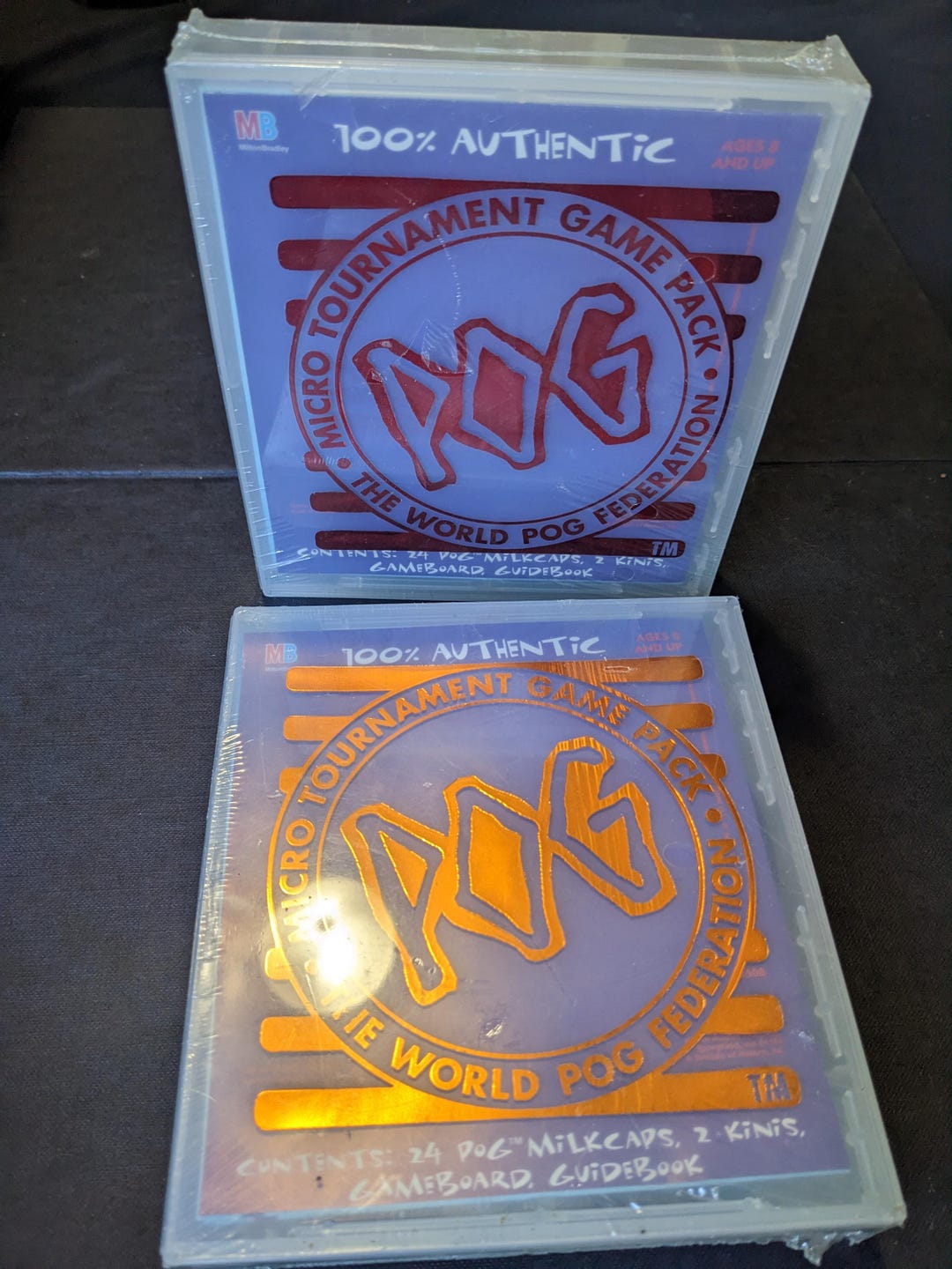 2 Vtg POG Micro Tournament Game Pack the World Pog Federation New Old ...