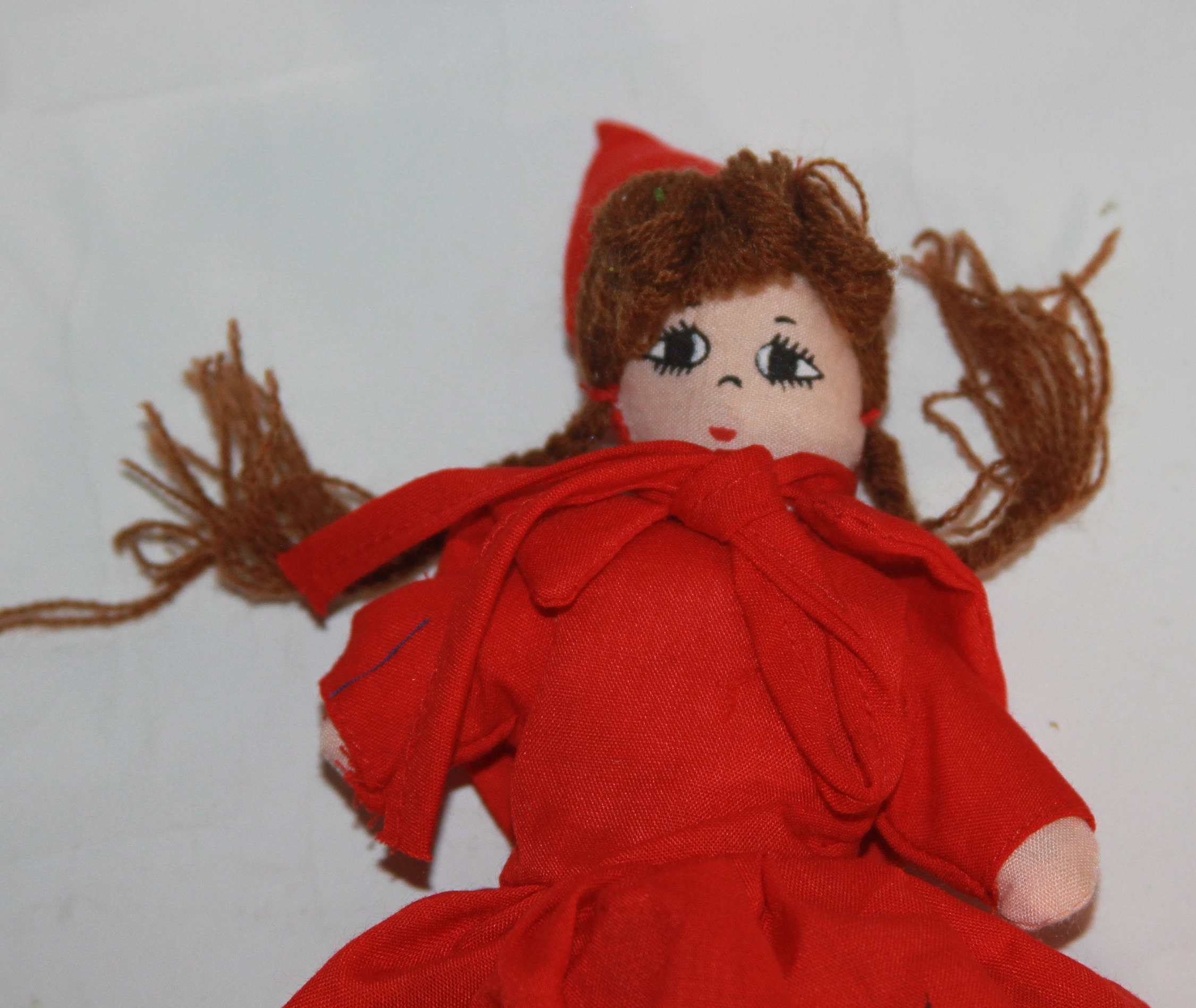 Vintage Little Red Riding Hood & Grandmother Topsy Turvy Flip Doll ...