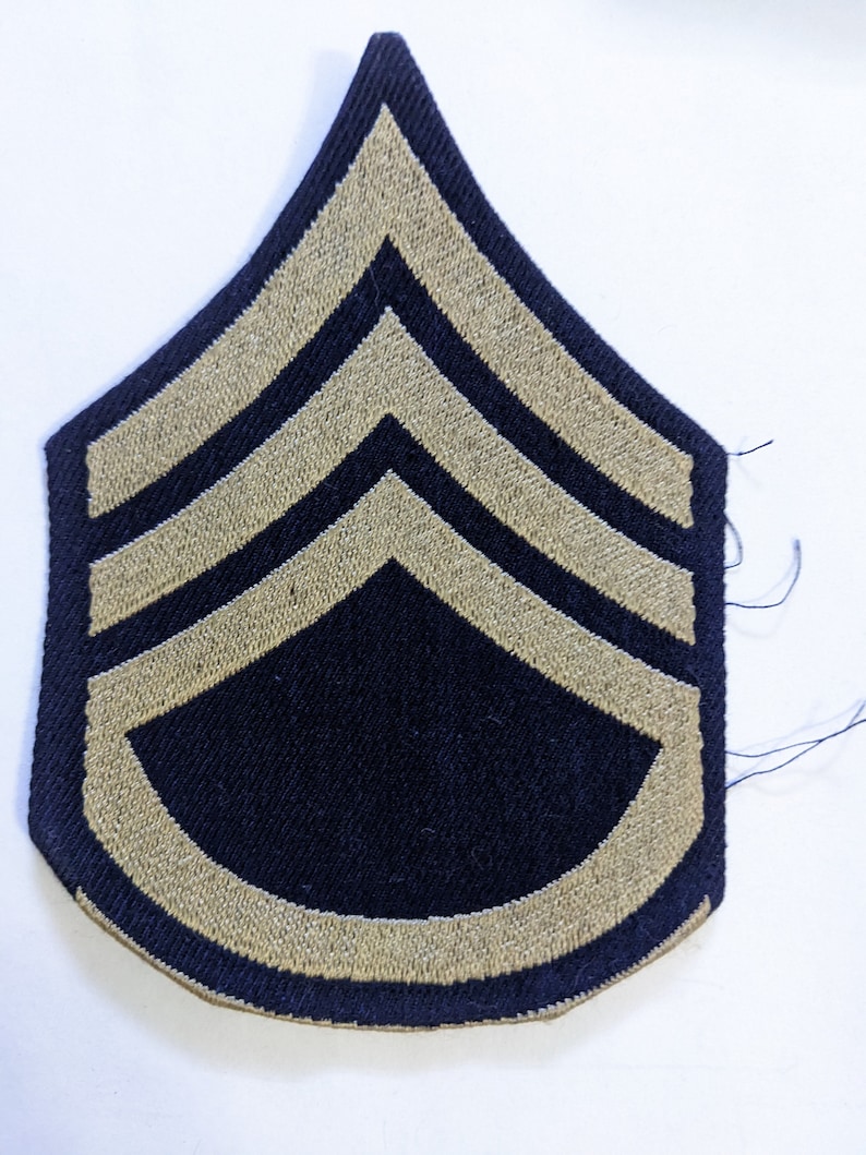 Vtg Korea War Era US Army Staff Sergeant Stripes Enlisted Rank Patch ...
