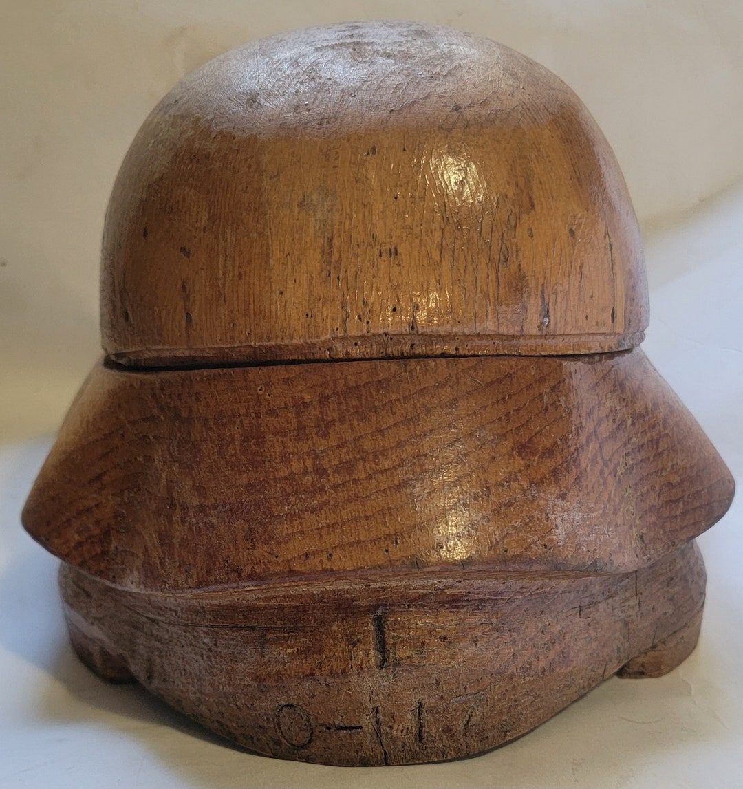 Antique Wooden Hat Block Hat Form Millinery Puzzle Block Industrial Steampunk Decor Hat Block ...