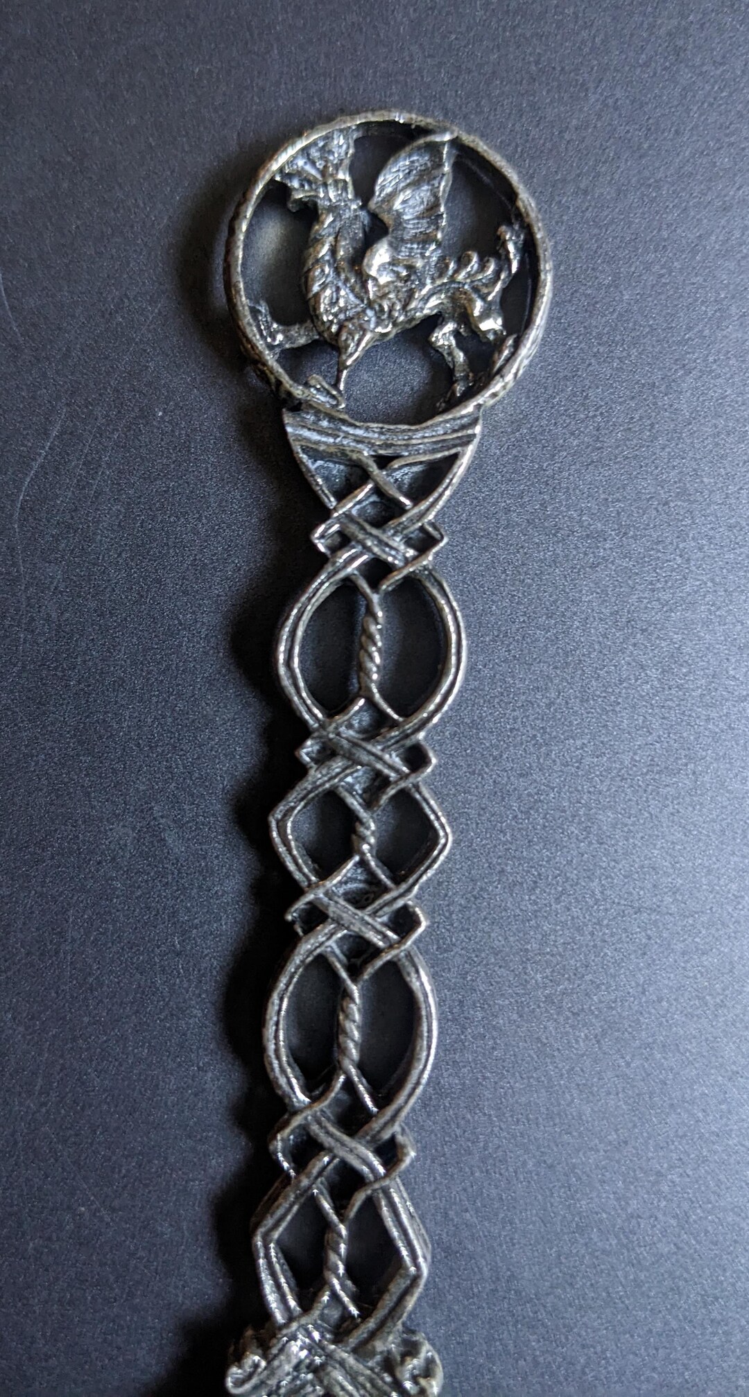 RARE Vtg Dragon Souvenir Spoon Collectible Celtic Design Dragon Decor ...