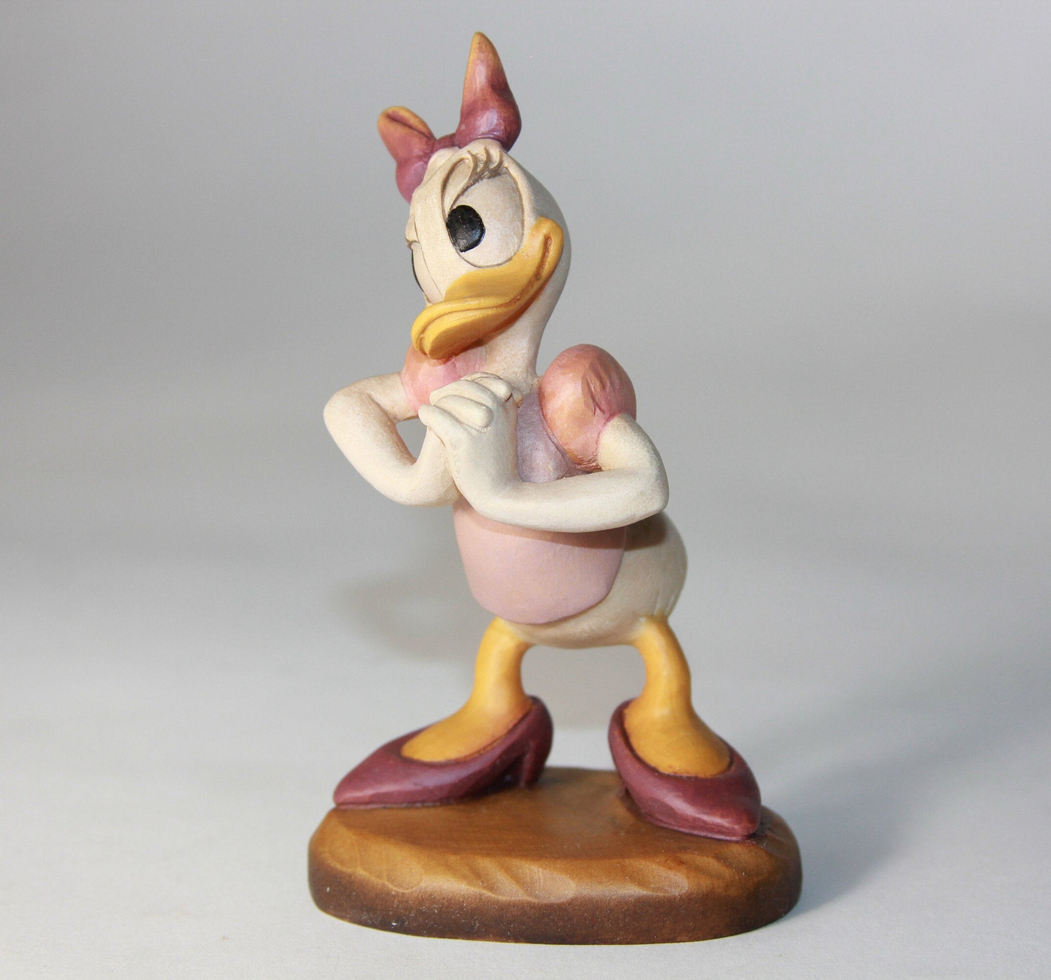 Anri Disney Woodcarvings: Daisy Duck Figurine Anri Edition - Etsy