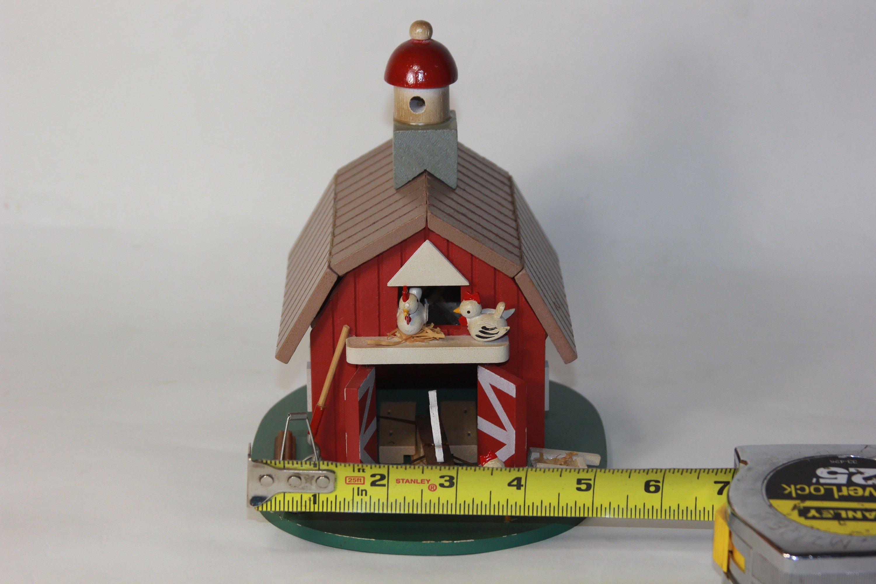 Vtg Midwest Wood Music Box Barn With Animals Red Barn Music - Etsy