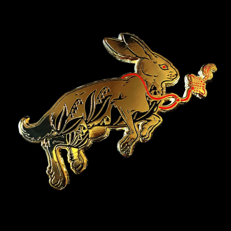 Rabbit Pin - Etsy