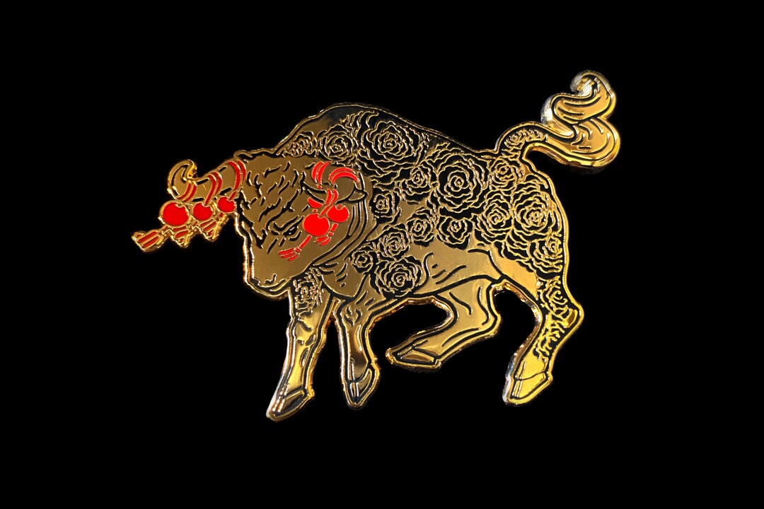Year of the Bull Enamel Pin - Etsy
