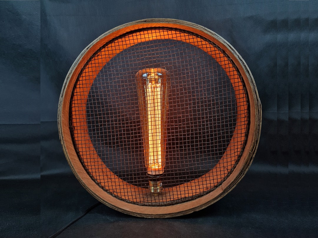 Decorative LAMP Based on a Recycled Vintage SIEVE With Long Decorative ...