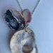 Sea Shell Pendant Necklace, Sea Shell Clustered Pendant on a Sterling ...