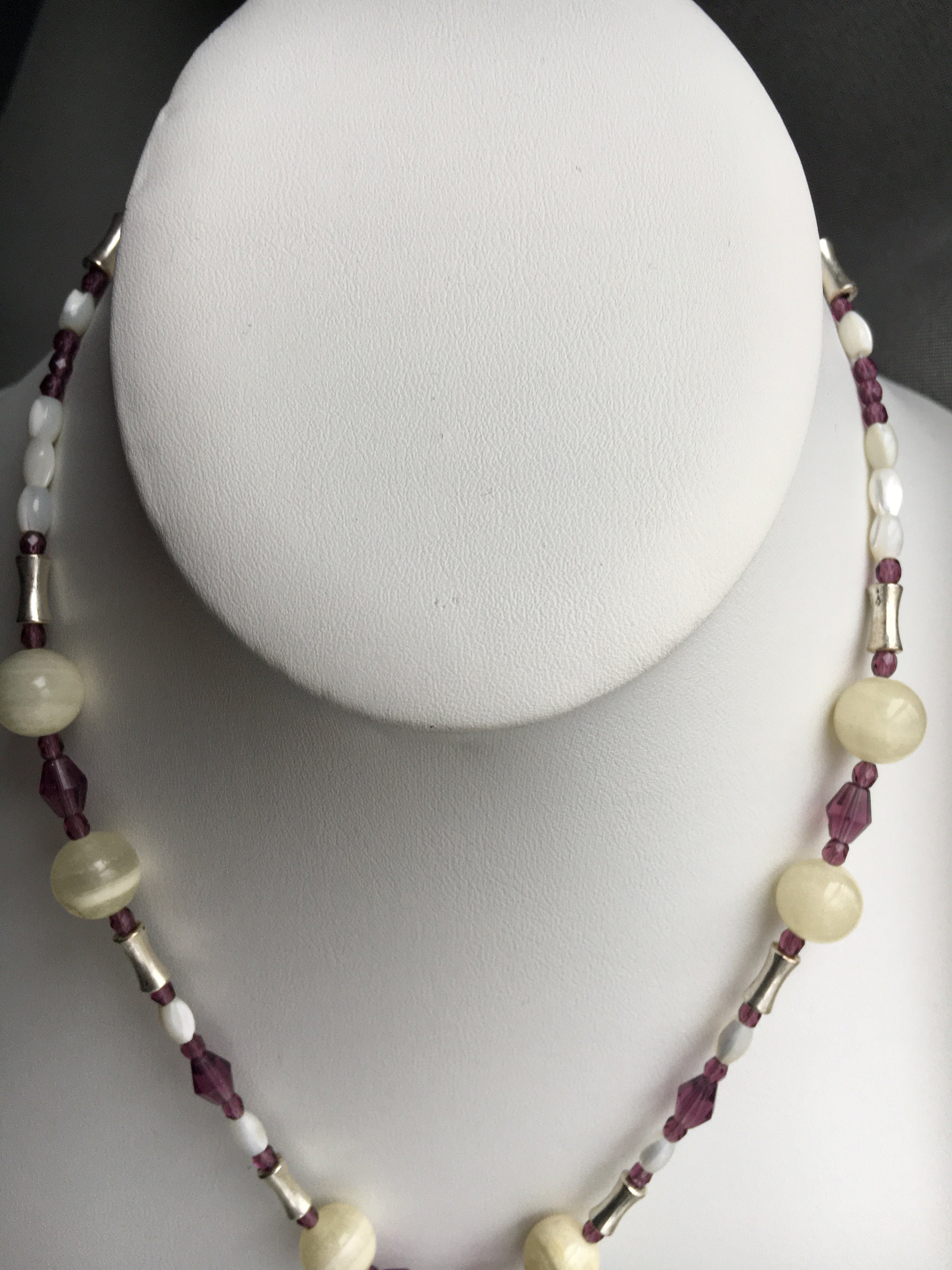 Wampum Seashell Necklace Hand-crafted With White Banded - Etsy UK