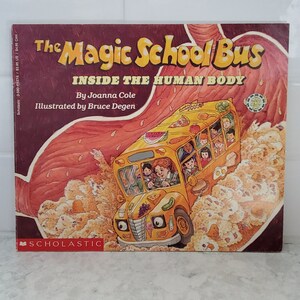 1989 the Magic School Bus Inside the Human Body by Joanna Cole, Vintage ...