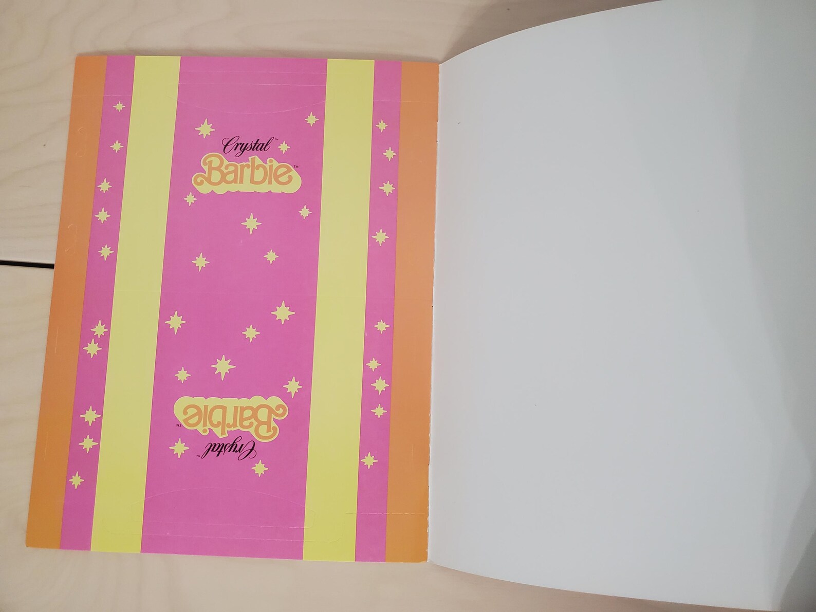 Vintage Crystal Barbie Paper Doll Golden Book 1984 Mattel Uncut ...