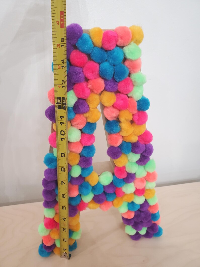 Pom Pom Letter Craft for Children and Adults - Etsy Canada