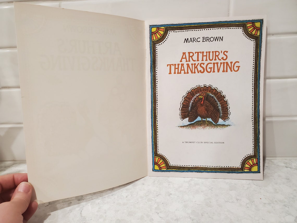 Arthur's Thanksgiving by Marc Brown, Vintage 1983 Arthur Adventure ...
