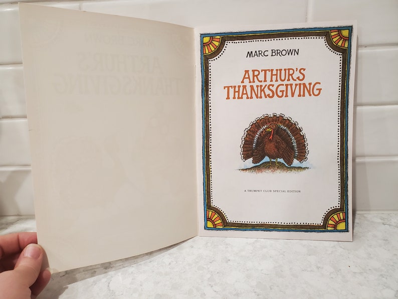 Arthur's Thanksgiving by Marc Brown, Vintage 1983 Arthur Adventure ...